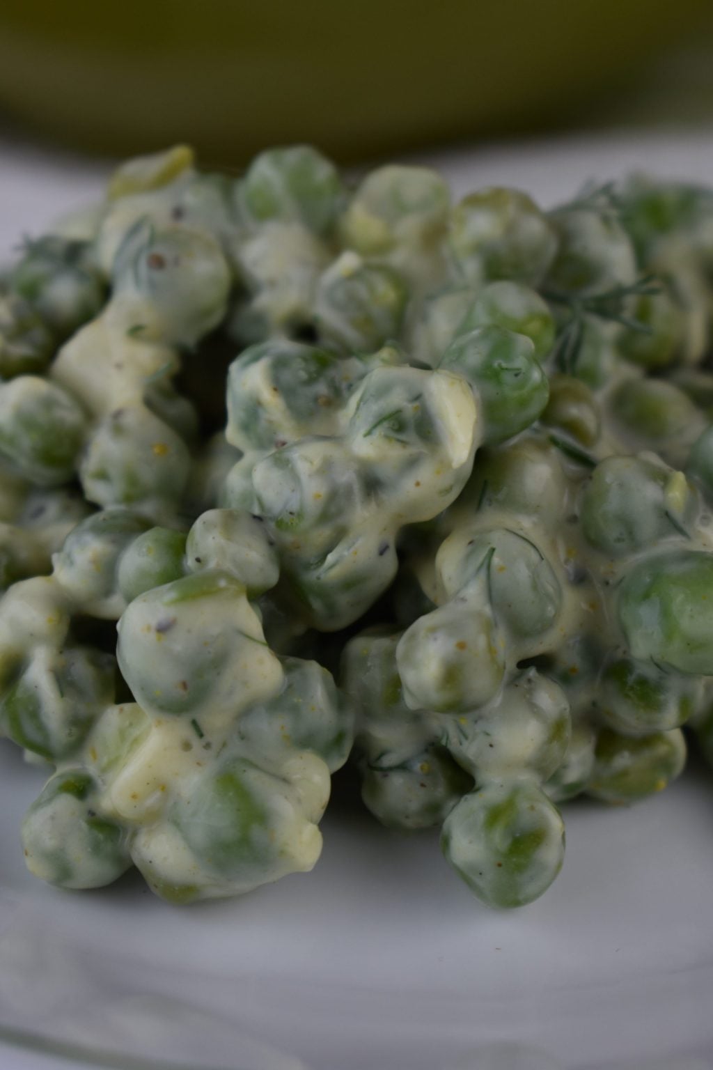 Creamy Dill Pea Salad Recipe with Sour Cream - These Old Cookbooks
