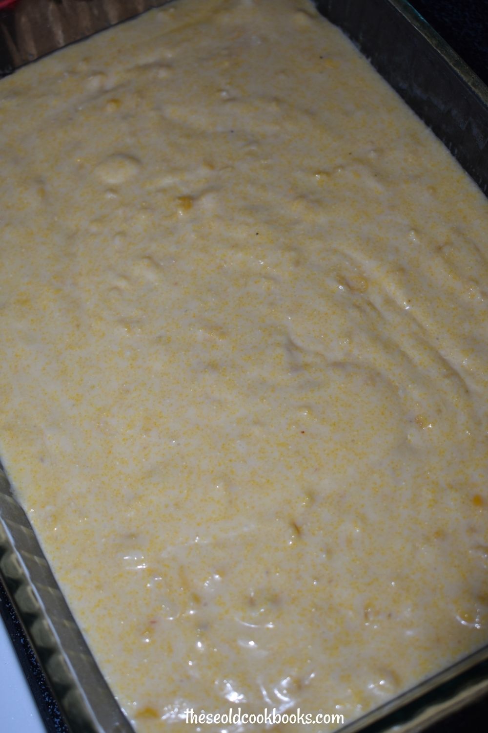 Maryann's Sweet Cornbread Recipe using Creamed Corn - These Old Cookbooks