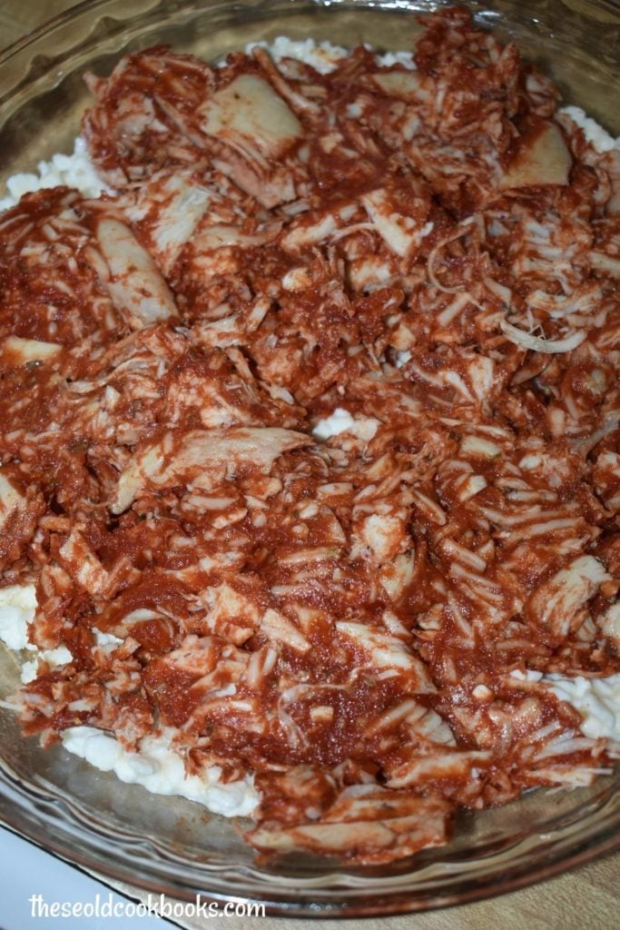 Impossible Chicken Parmesan Pie - These Old Cookbooks