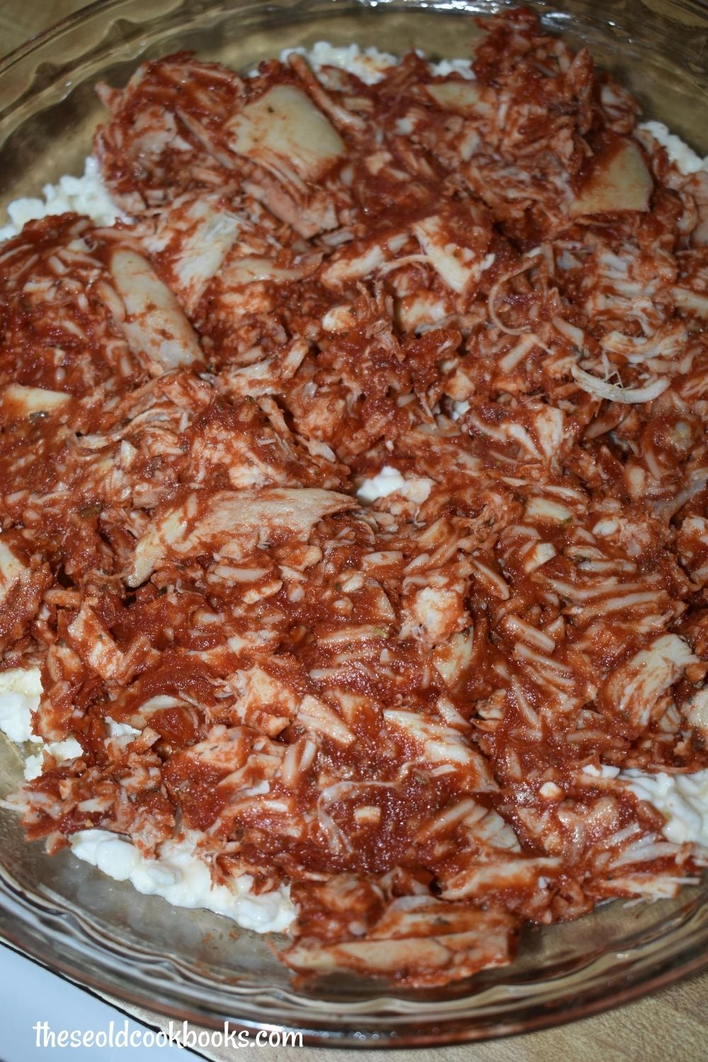Impossible Chicken Parmesan Pie - These Old Cookbooks
