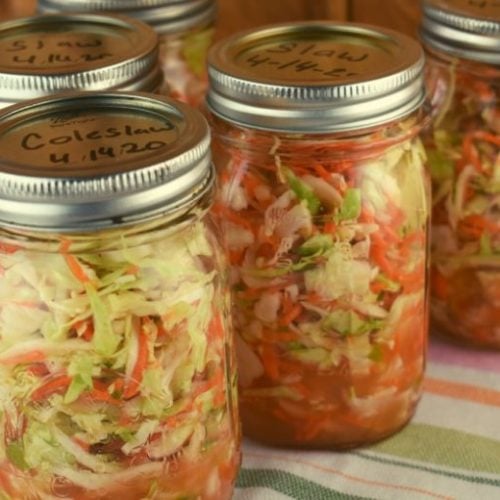 Amish Freezer Slaw Recipe - Make-ahead Coleslaw - These Old Cookbooks