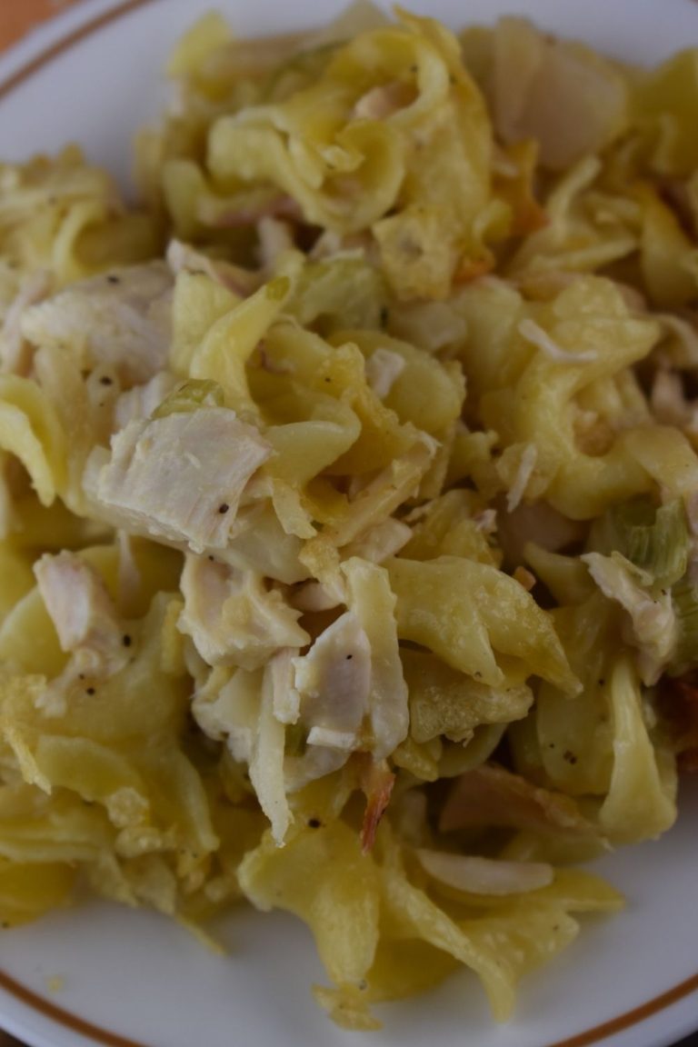 Chicken Crunch Casserole with Water Chestnuts - These Old Cookbooks