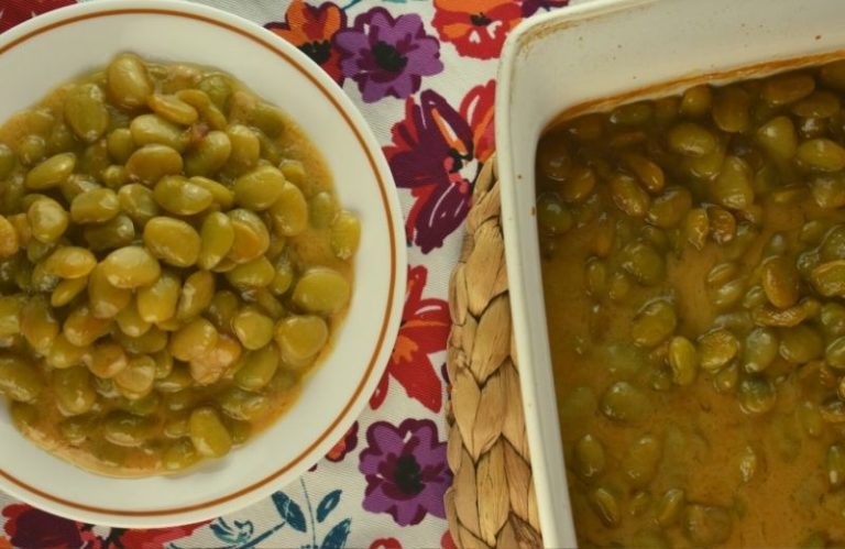Baked Lima Bean Casserole Recipe - These Old Cookbooks