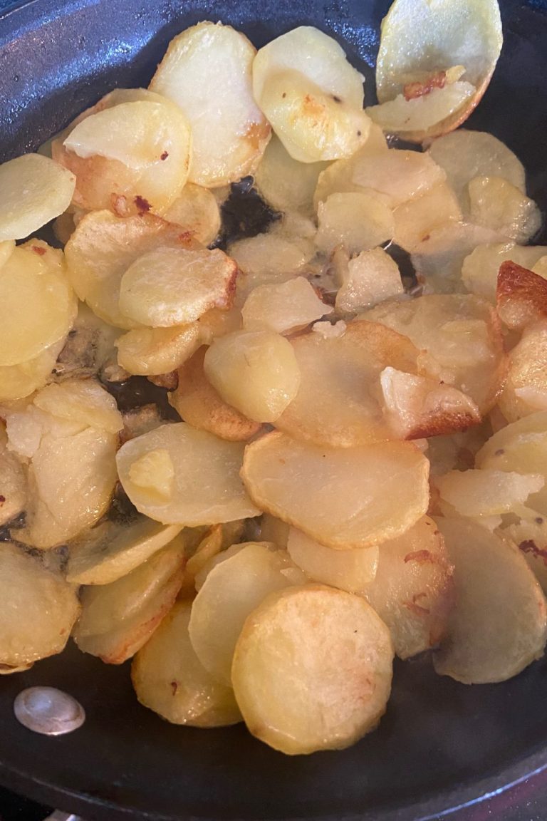 Crispy Fried Potatoes Recipe - These Old Cookbooks
