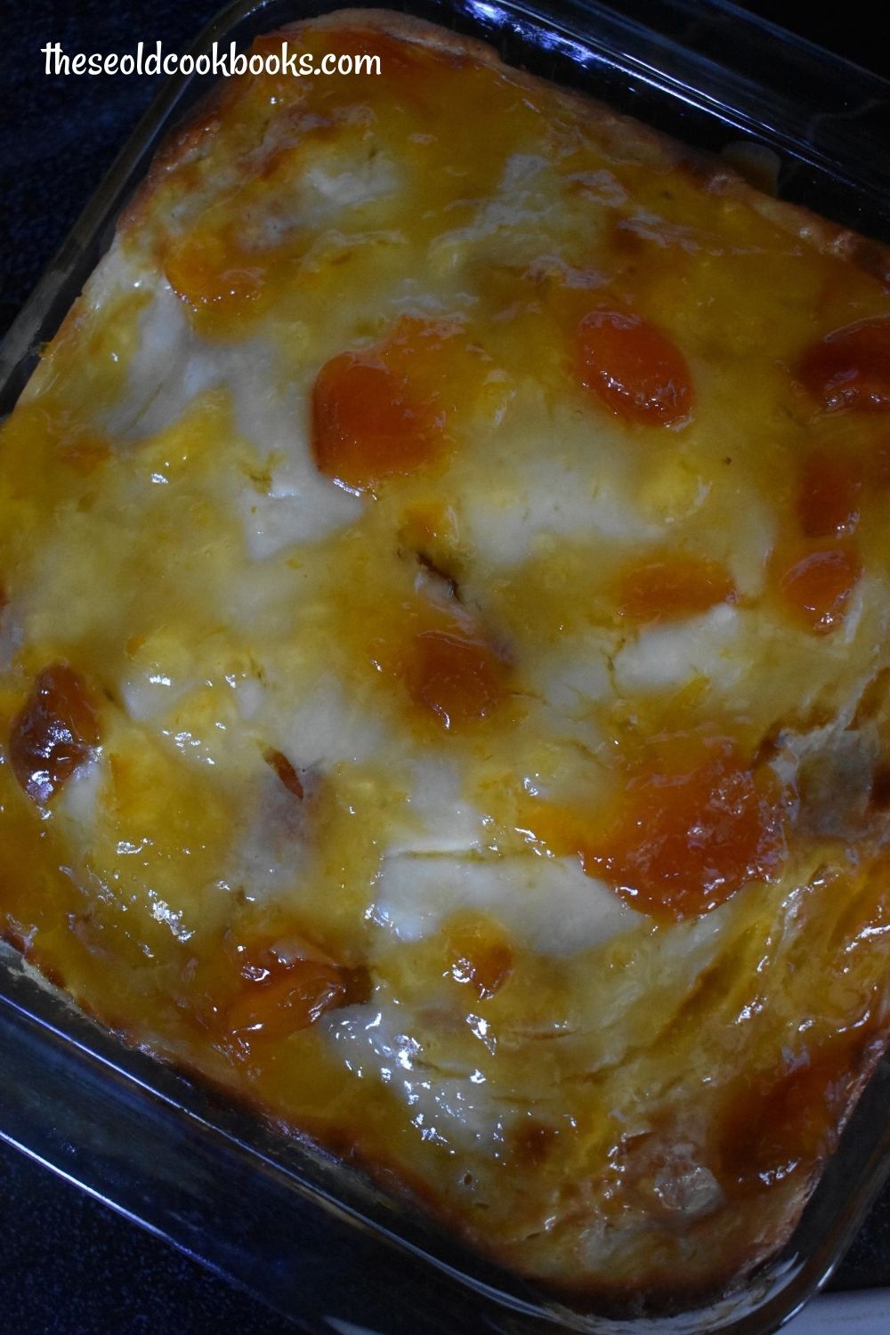 Apricot Cream Kuchen Using Canned Biscuits - These Old Cookbooks