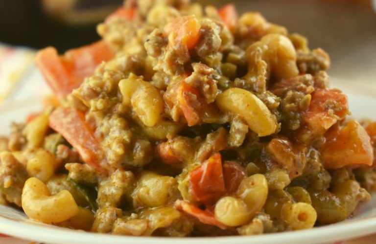 Sloppy Joe Goulash with Manwich Sauce - These Old Cookbooks