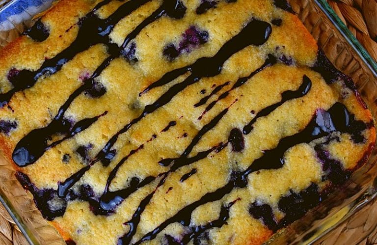 Blueberry Pudding Cake Recipe - These Old Cookbooks