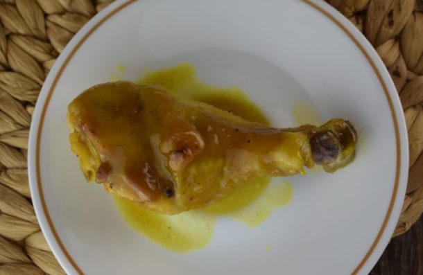 Honey Mustard Baked Chicken Recipe - Chicken Diable - These Old Cookbooks
