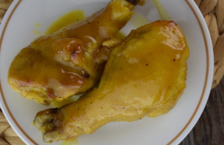 Honey Mustard Baked Chicken Recipe - Chicken Diable - These Old Cookbooks