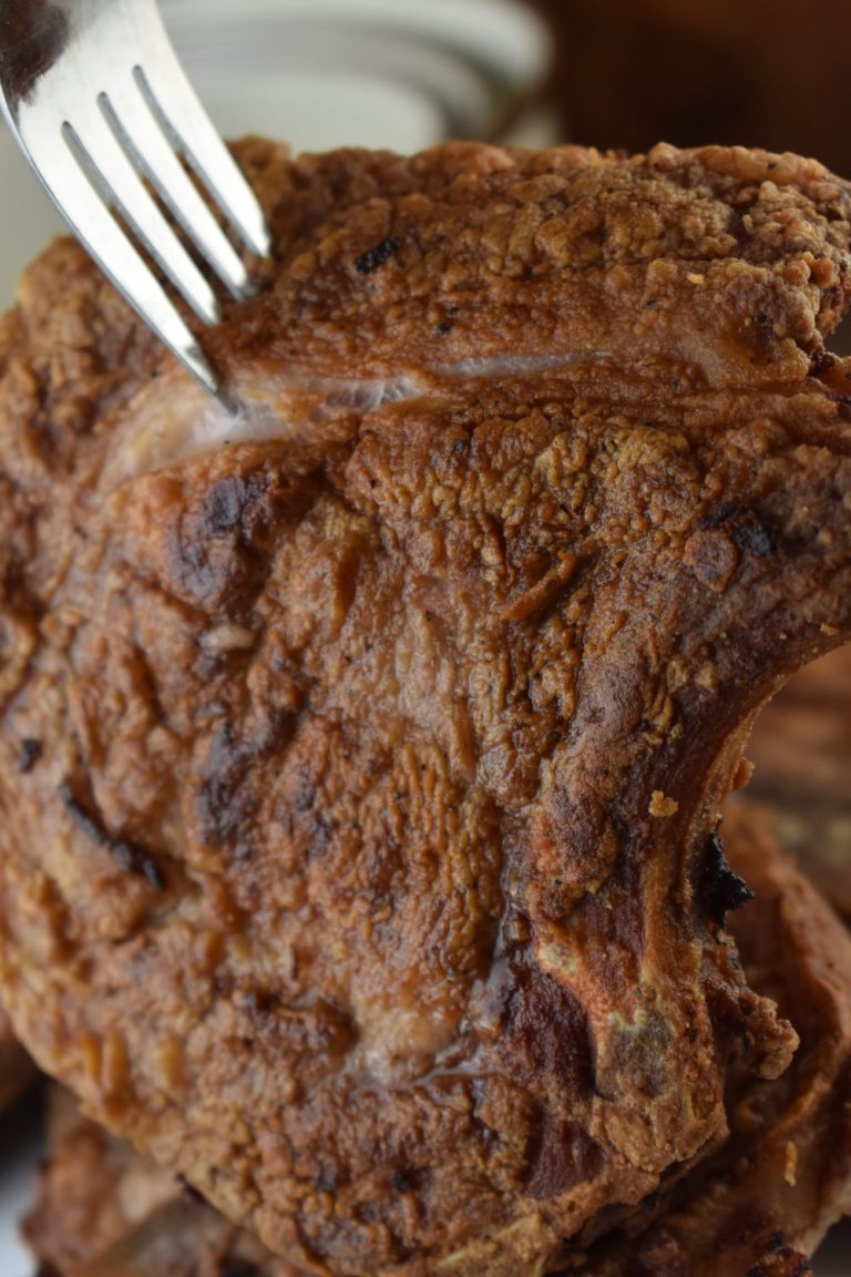 Fried Pork Chops Recipe with No Egg - These Old Cookbooks