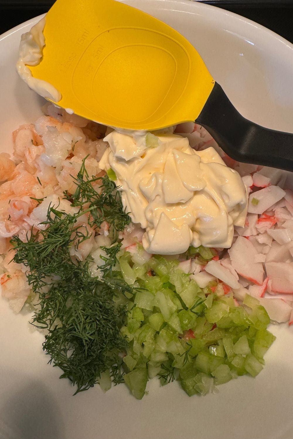Cold Seafood Salad with Shrimp and Crab Recipe - These Old Cookbooks