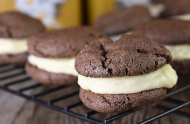 Chocolate Whoopie Pies (with cake mix) - These Old Cookbooks