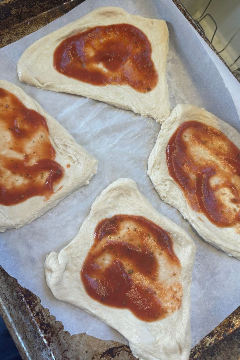 Fried Pizza Pockets Recipe with Refrigerated Pizza Dough - These Old ...