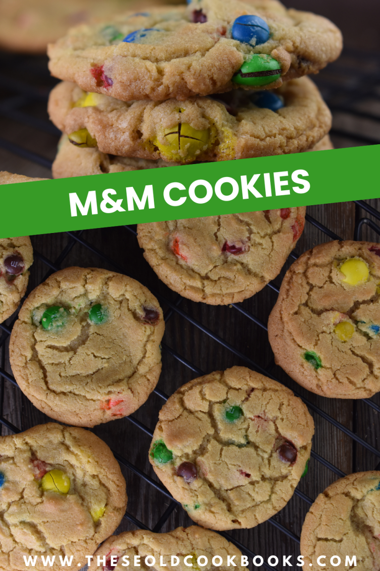 How to Make M&M Cookies - These Old Cookbooks